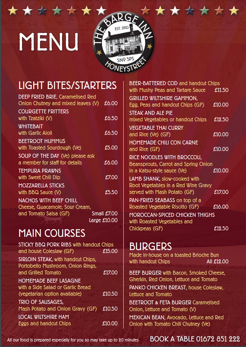 menu-update – The Barge Inn – Honeystreet